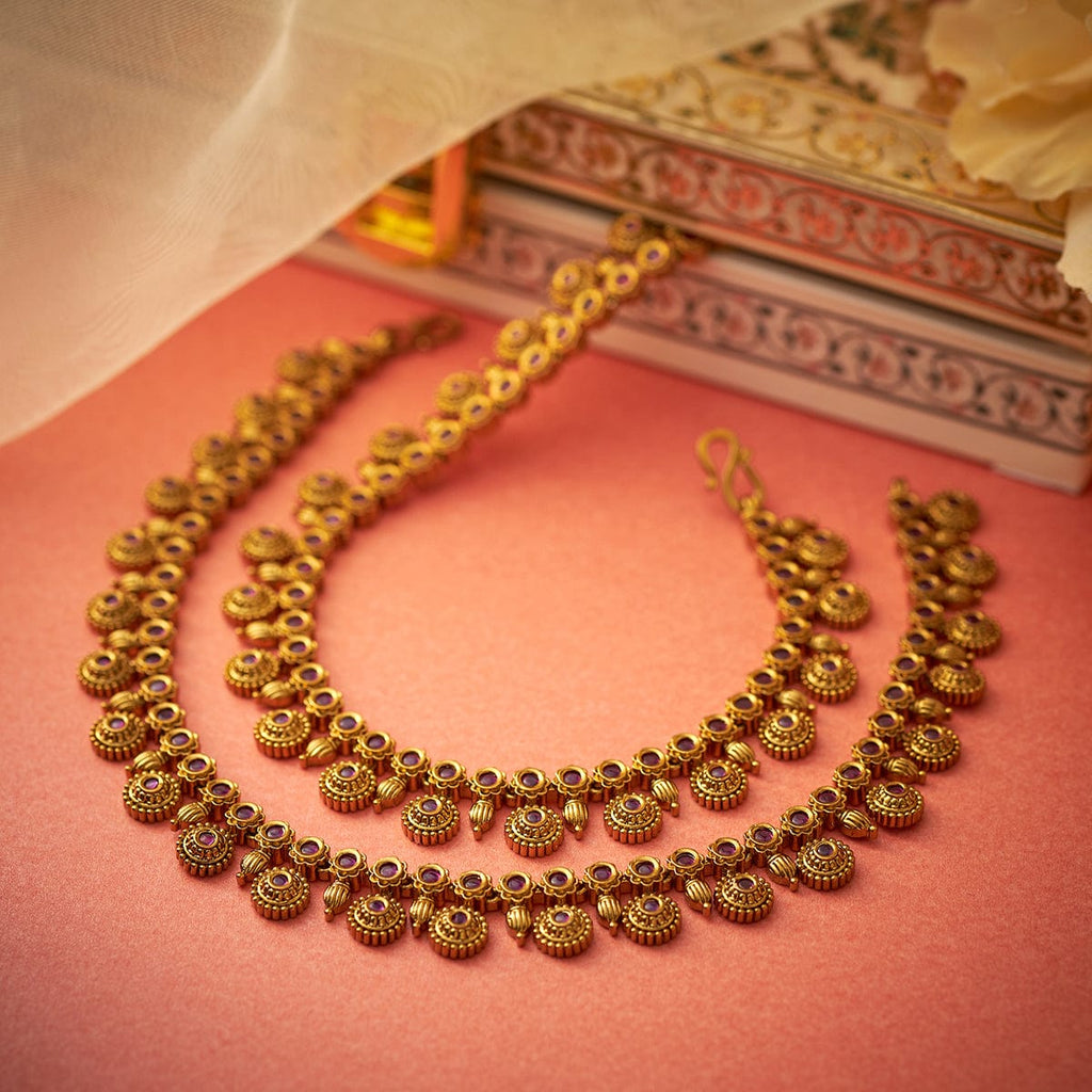 Elegant Pajeb Designs | Traditional Silver Pajeb Collection