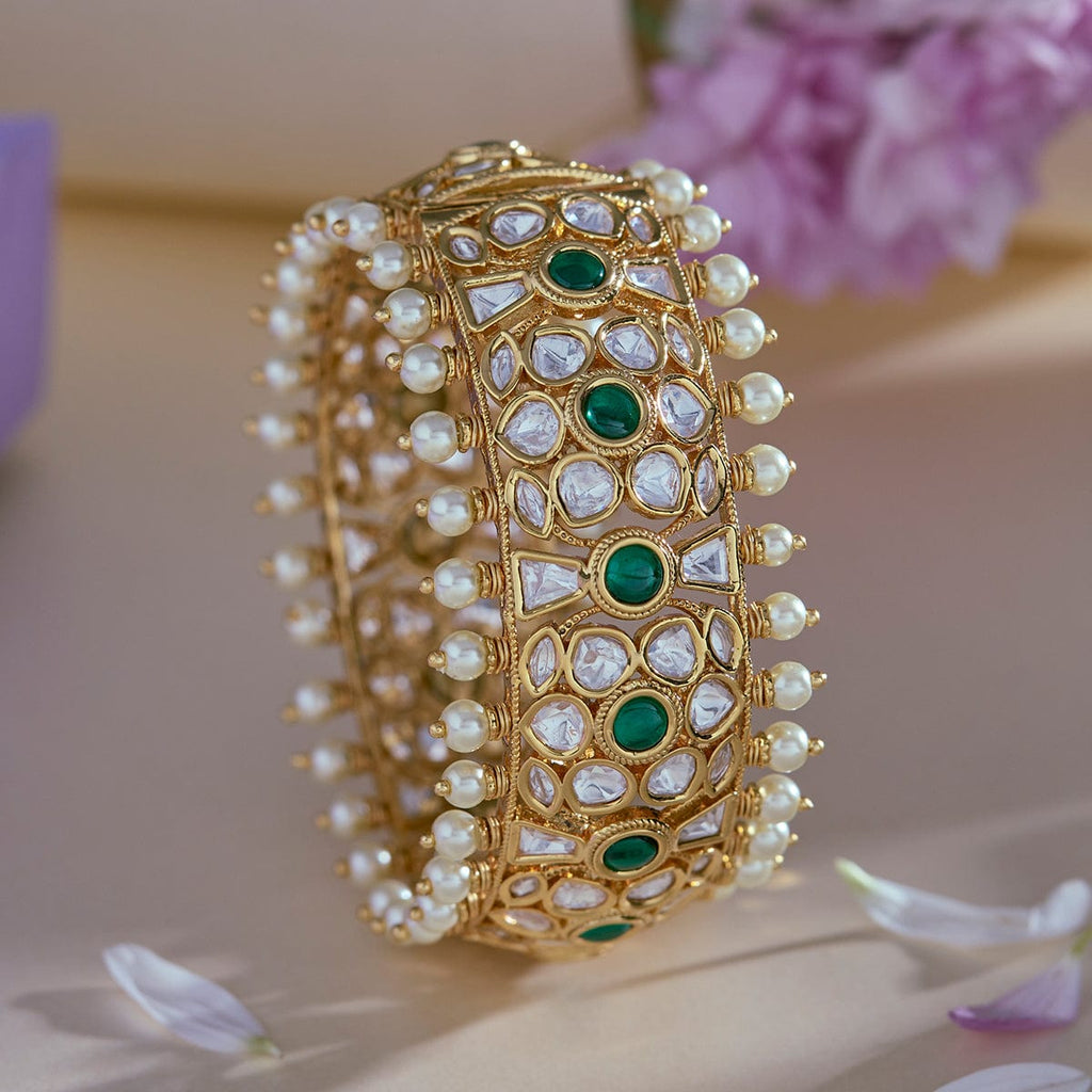 Regal Kundan Bangles Set | Discover New Kundan Bangles Designs