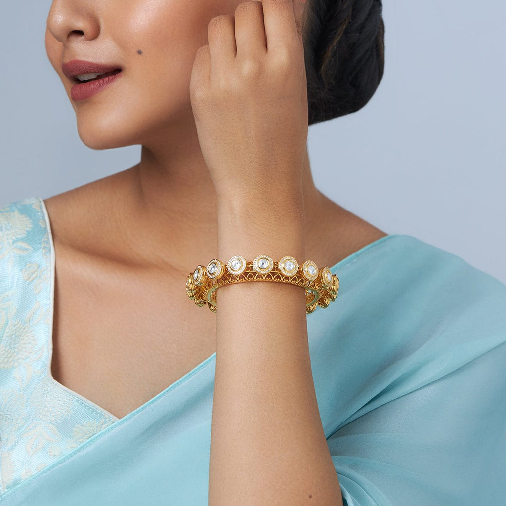 Regal Kundan Bangles Set | Discover New Kundan Bangles Designs