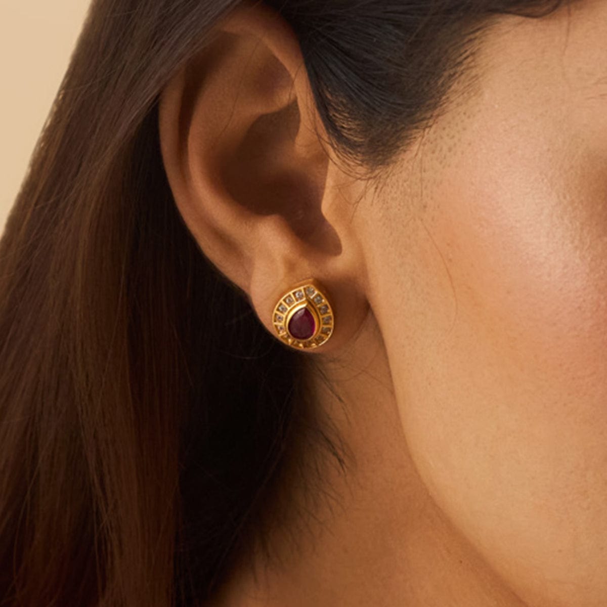 Silver Temple Earring 177358